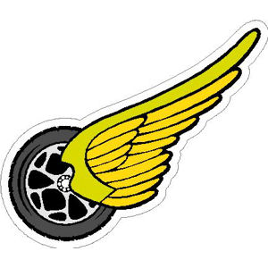 Motor Patrol Wheel & Wing - Vinyl Sticker at Sticker Shoppe