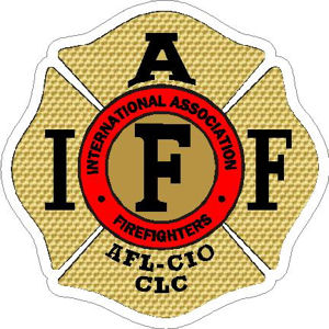 Gold Leaf IAFF International Association Firefighters Maltese - Vinyl ...