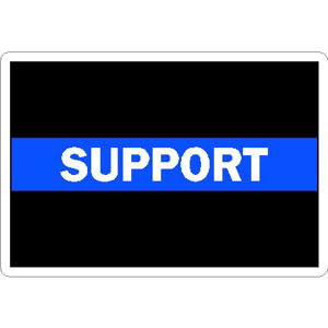 Thin Blue Line Support - Vinyl Sticker at Sticker Shoppe