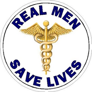 Real Men Save Lives Nurse - Vinyl Sticker at Sticker Shoppe