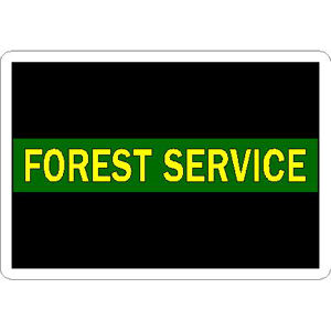 Thin Green Line Forest Service - Vinyl Sticker at Sticker Shoppe