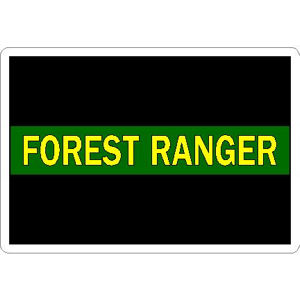 Thin Green Line Forest Ranger - Vinyl Sticker at Sticker Shoppe