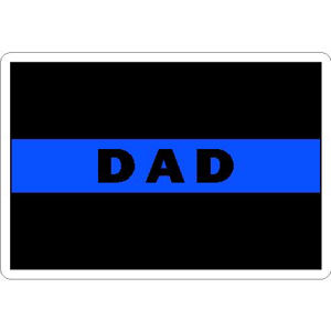 Thin Blue Line Dad - Vinyl Sticker at Sticker Shoppe