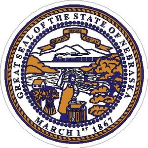 Nebraska State Seal Vinyl Sticker at Sticker Shoppe