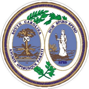 South Carolina State Seal - Vinyl Sticker at Sticker Shoppe