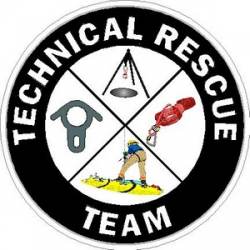 High Angle/Technical Rescue Stickers, Decals & Bumper Stickers