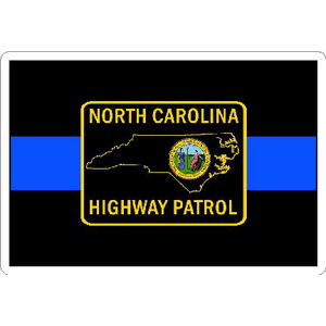 Thin Blue Line North Carolina Highway Patrol - Vinyl Sticker at Sticker ...