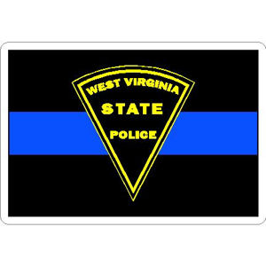 Thin Blue Line West Virginia State Police - Vinyl Sticker at Sticker Shoppe