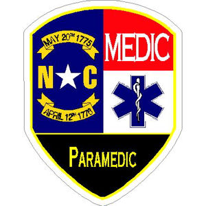 North Carolina Paramedic Medic Vinyl Sticker at Sticker Shoppe
