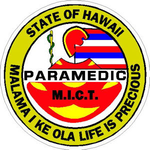 State of Hawaii Paramedic - Sticker at Sticker Shoppe