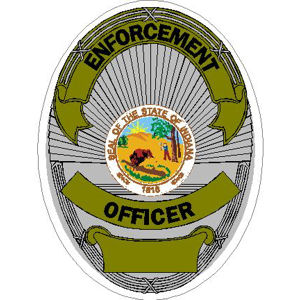 State Of Indiana Enforcement Officer - Vinyl Sticker at Sticker Shoppe
