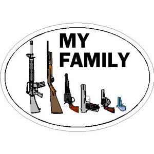 My Gun Family - Vinyl Sticker at Sticker Shoppe