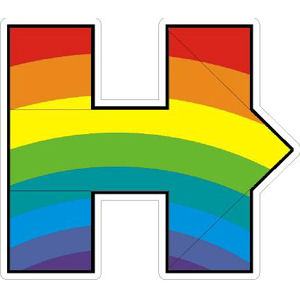 Hillary Clinton 2016 Rainbow - Vinyl Sticker at Sticker Shoppe