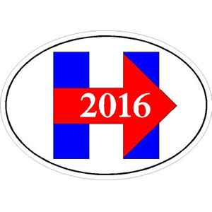Hillary Clinton For President 2016 Logo - Vinyl Sticker at Sticker Shoppe