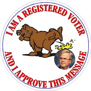 Anti Jeb Bush I Approve This Message - Vinyl Sticker at Sticker Shoppe