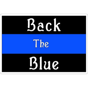 Thin Blue Line Back The Blue Vinyl Sticker at Sticker Shoppe