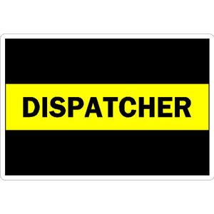 Thin Yellow Line Dispatcher - Vinyl Sticker at Sticker Shoppe