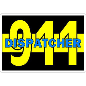 Thin Yellow Line 911 Dispatcher - Vinyl Sticker at Sticker Shoppe