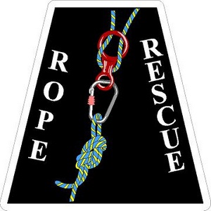 Rope Rescue Helmet Tet - Vinyl Sticker at Sticker Shoppe