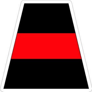 Thin Red Line Helmet Tet - Vinyl Sticker at Sticker Shoppe