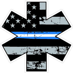 Blue Star Flag Sticker