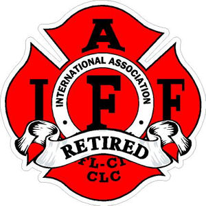 Retired IAFF International Association Firefighters White Banner ...
