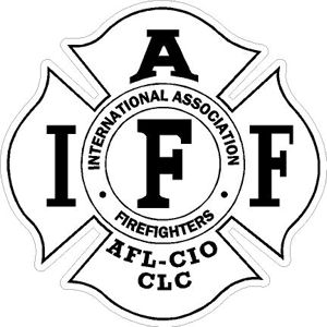Black & White IAFF International Association Firefighters - Sticker at ...