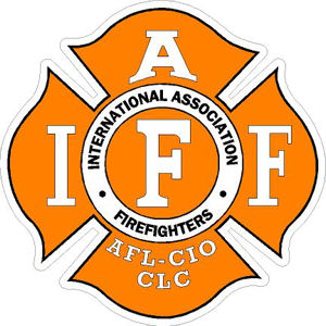 Orange IAFF International Association Firefighters - Sticker at Sticker ...