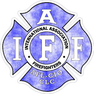Blue & White IAFF International Association Firefighters - Sticker at ...