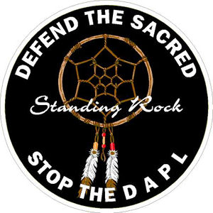 Defend The Sacred Stop The DAPL - Sticker at Sticker Shoppe