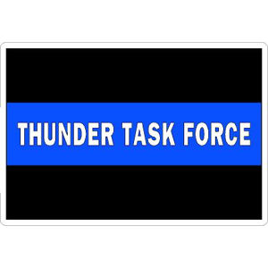 Thin Blue Line Thunder Task Force - Sticker at Sticker Shoppe
