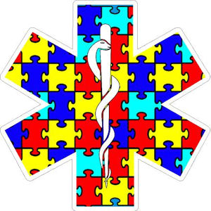 Autism Awareness EMS Star Of Life - Sticker at Sticker Shoppe
