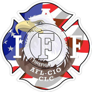 United States Flag & Eagle Head IAFF International Association ...