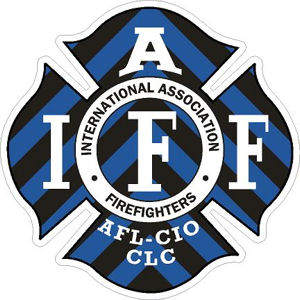 Black & Blue Chevrons IAFF International Association Firefighters ...