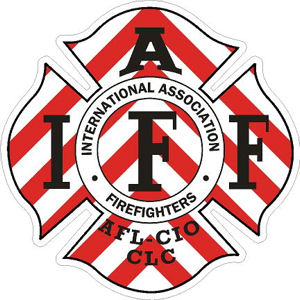 Red & White Chevron IAFF International Association Firefighters ...