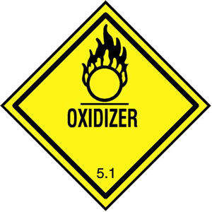 Oxidizer 5.1 Yellow Diamond Vinyl Sticker at Sticker Shoppe