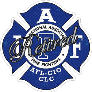 Blue Retired Distressed IAFF International Association Firefighters ...