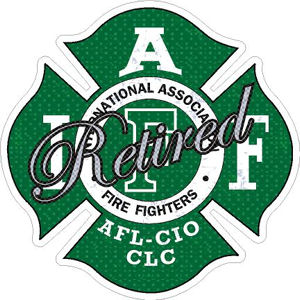 Green Retired Distressed IAFF International Association Firefighters ...