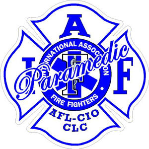 Paramedic Blue IAFF International Association Firefighters - Sticker at ...
