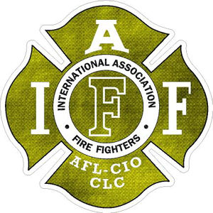 Green & Gold IAFF International Association Firefighters - Sticker at ...