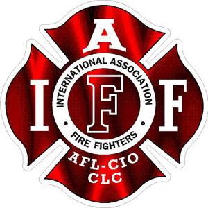 Red & Black IAFF International Association Firefighters - Sticker at ...