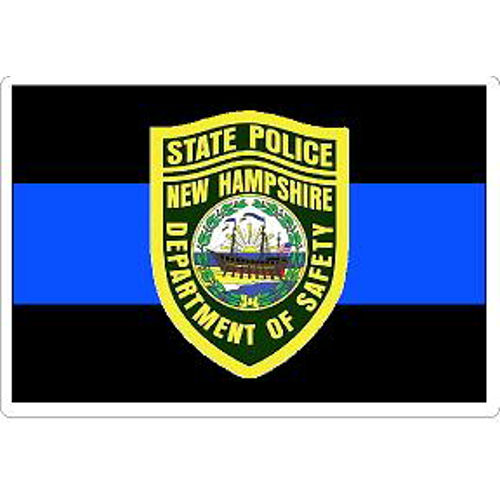 Thin Blue Line New Hampshire State Police - Vinyl Sticker at Sticker Shoppe