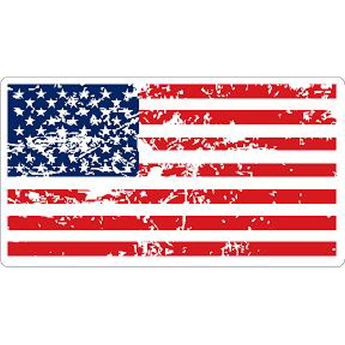 American Flag Distressed Vinyl Sticker at Sticker Shoppe