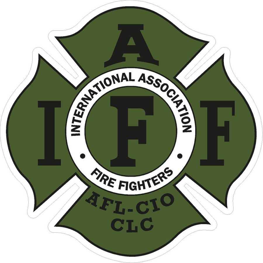 Dark Green Black IAFF International Association Firefighters - Vinyl ...