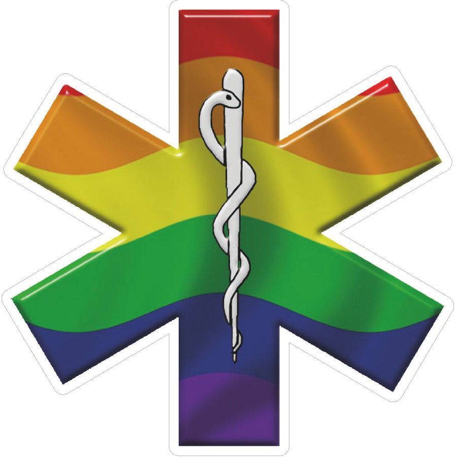 Rainbow Star Of Life - Vinyl Sticker at Sticker Shoppe