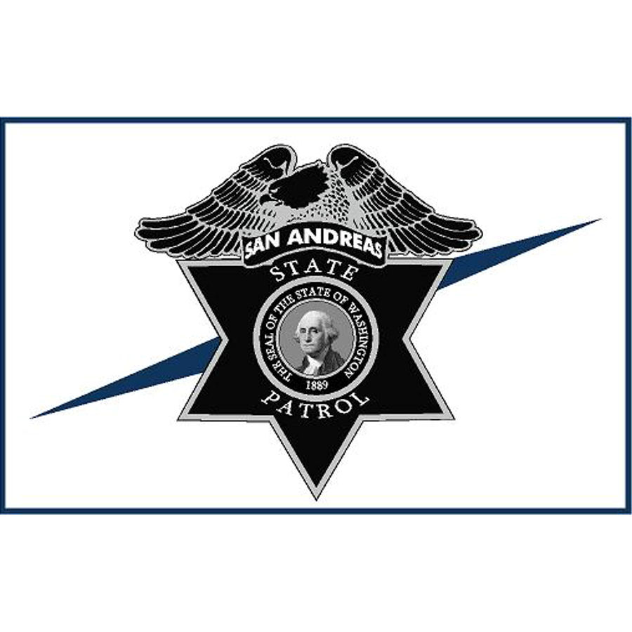 Washington State Trooper Banner - Vinyl Sticker at Sticker Shoppe