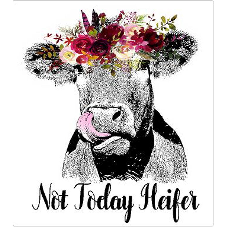 Not Today Heifer Cow - Vinyl Sticker at Sticker Shoppe
