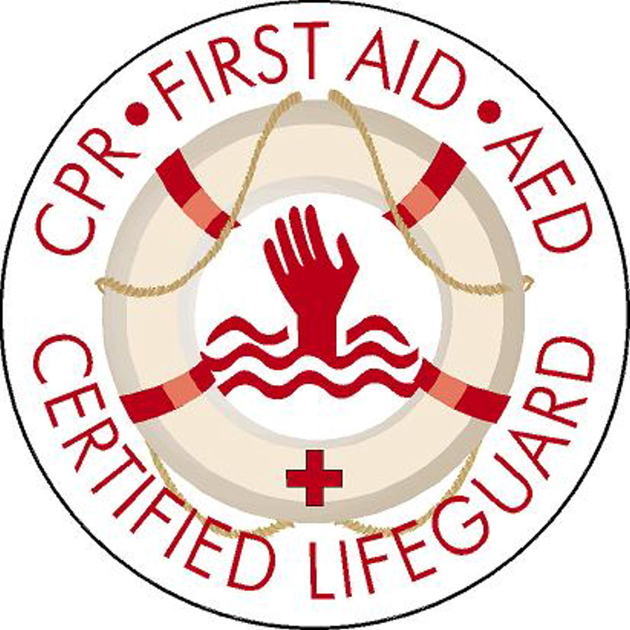 Certified Lifeguard CPR First Aid AED - Vinyl Sticker at Sticker Shoppe