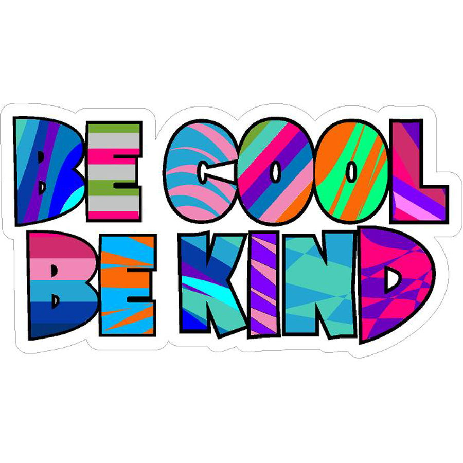 Be Cool Be Kind - Vinyl Sticker at Sticker Shoppe