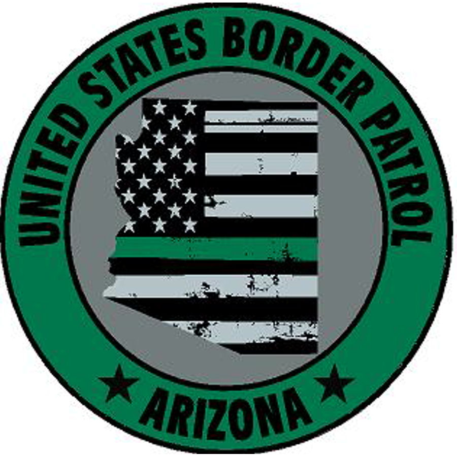 Arizona Thin Green Line United States Border Patrol Green - Vinyl ...